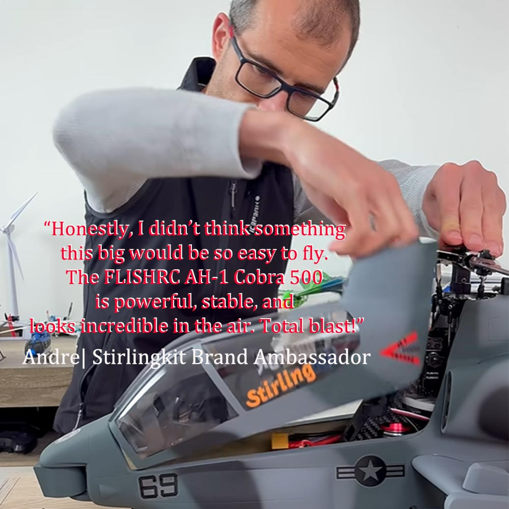 FLISHRC FL500 AH-1 Cobra Large-Scale GPS RC Helicopter – Precision Fli ...